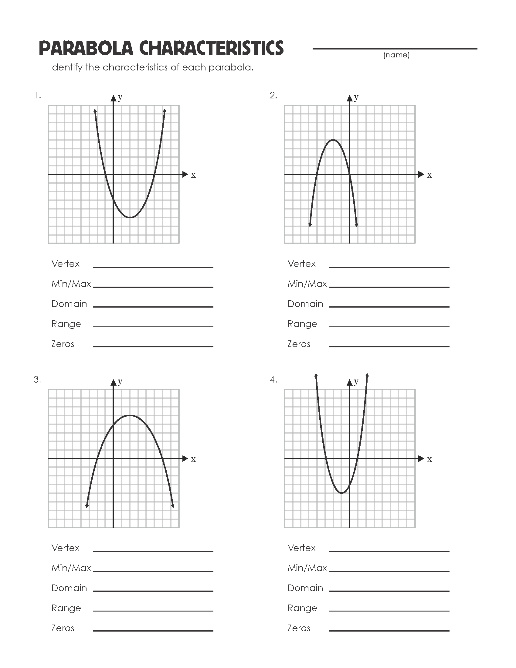 worksheets | mrmillermath